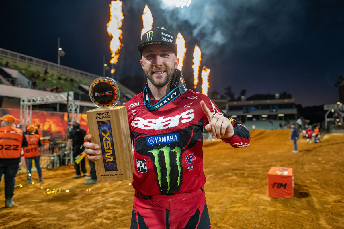 ELI TOMAC DOMINATES WORLD SUPERCROSS IN PERTH DOUBLEHEADER